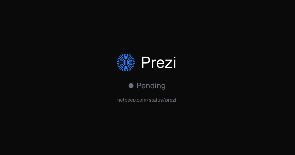 Is Prezi Down? Prezi Status & Outages - netbeep